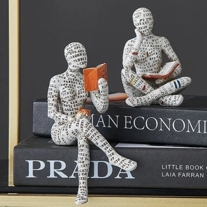 Abstract Humanoid Sculptures Artistic Handcrafted by Lattea