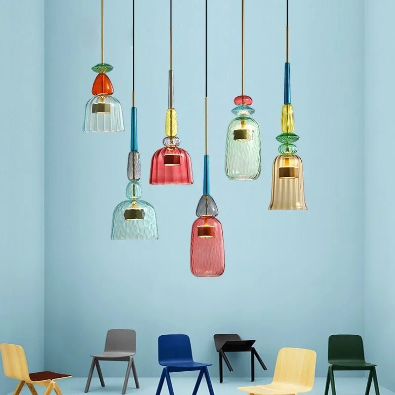 Colorful Glass Pendant Light | Vibrant & Artistic Illumination